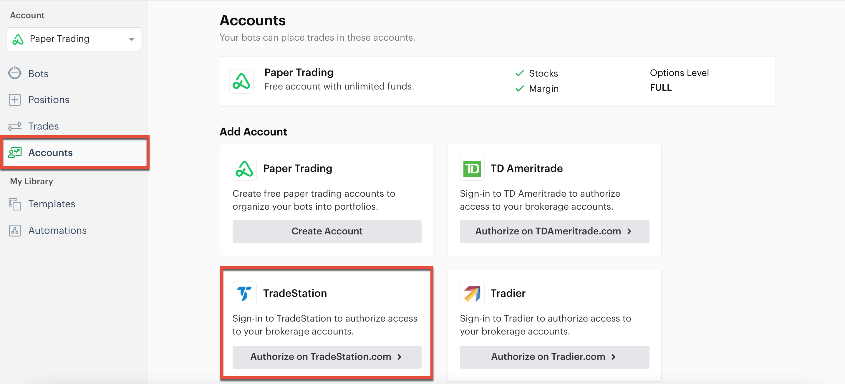 Option Alpha | TradeStation Integration